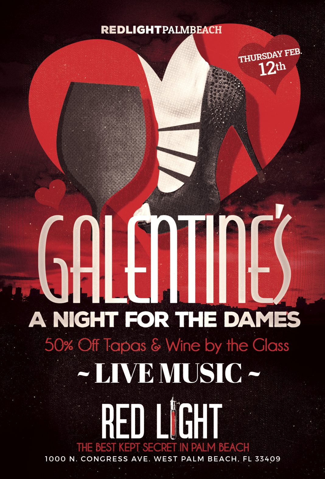 Galentines Day Party at Red Light | Red Light of Palm Beach